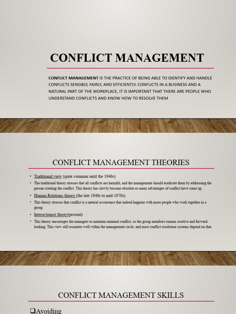 Effective Conflict Management Strategies | PDF | Career & Growth