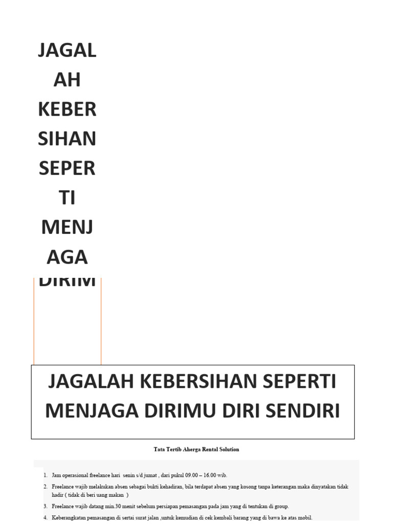 Tata Tertib, Absen Freelance Ars | PDF