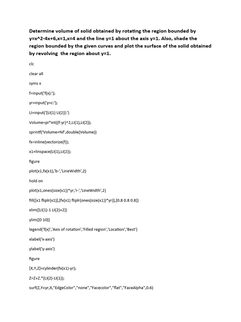 Matlab 123 Pdf Geometric Shapes Mathematical Physics