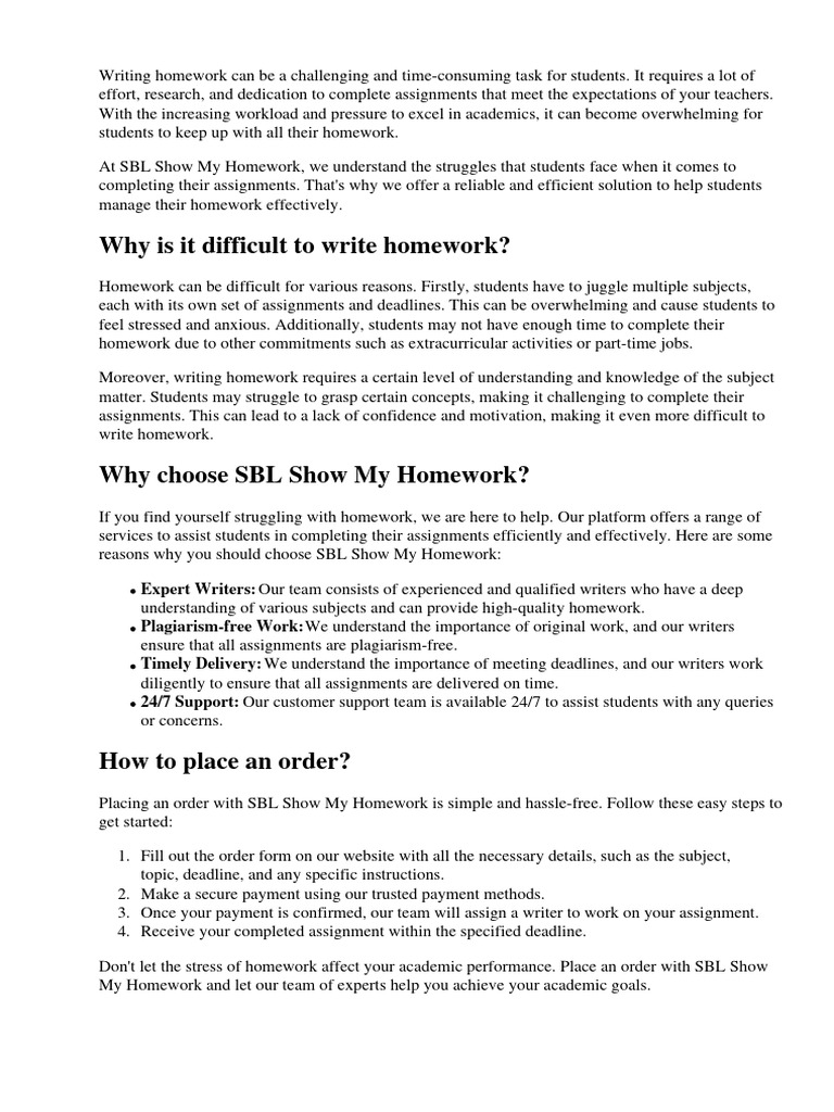 SBL Show My Homework | PDF | Homework | Http Cookie