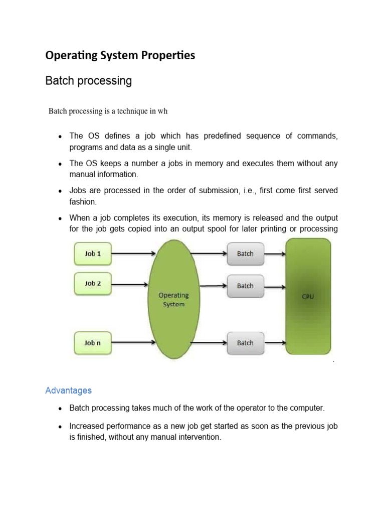 Types of Operating Systems | PDF | Operating System | Process (Computing)