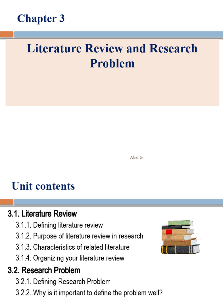 Chapter 3 Litrature Review and Problem Statement | PDF | Literature ...