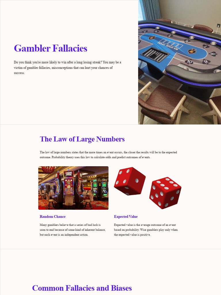 Gambler Fallacies | PDF | Gambling | Risk