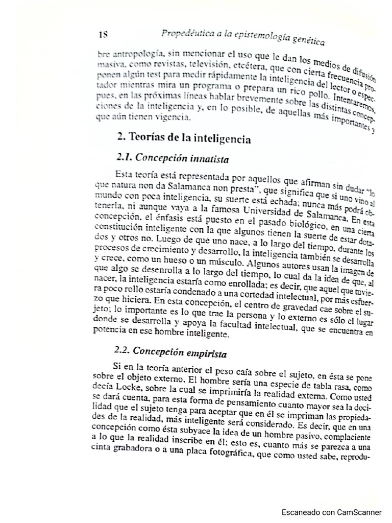 Reboiras Empirismo-Innatismo | PDF