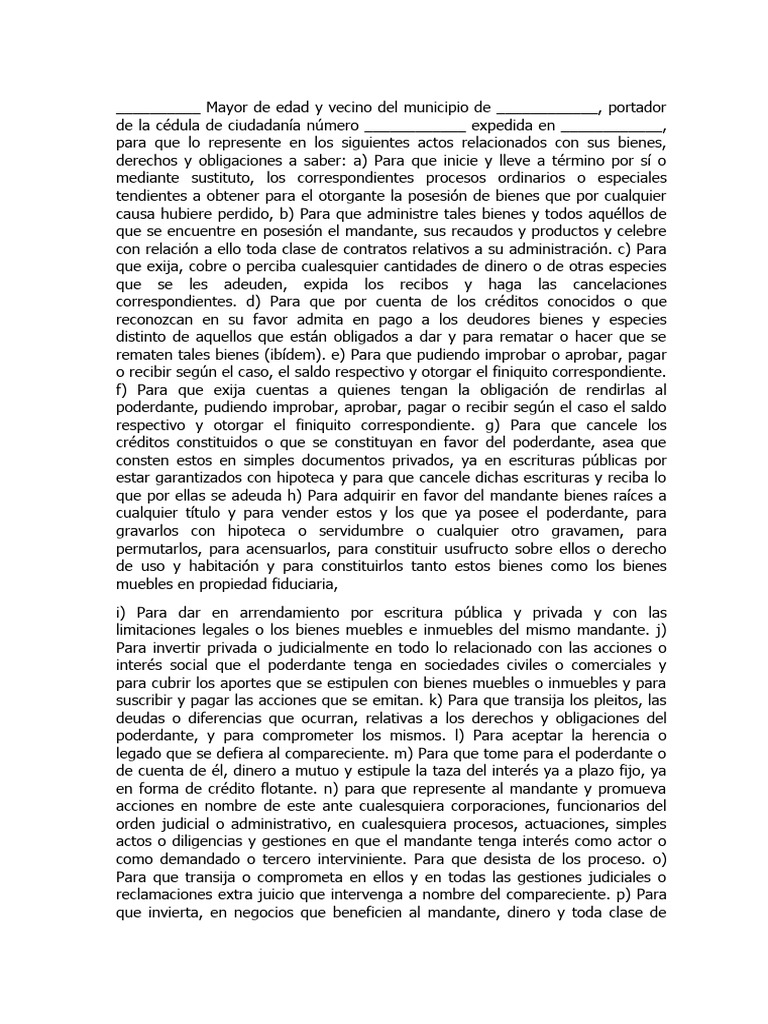 MODELO DE PODER GENERAL Zd9utw | PDF | Derecho