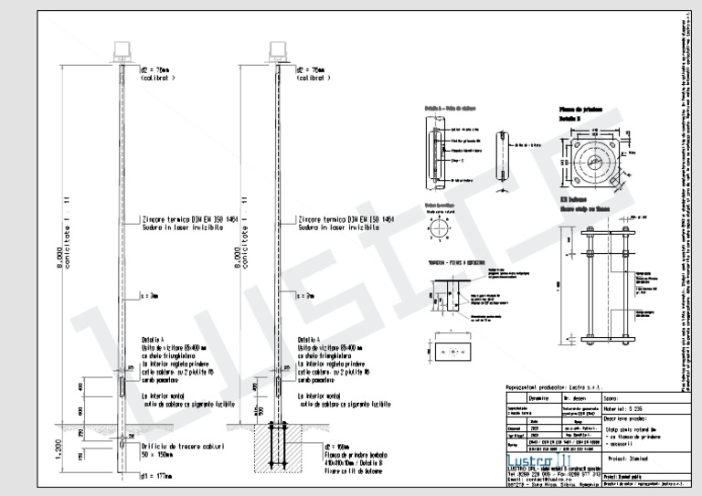 Fisa Stalp 8m Siemens | PDF