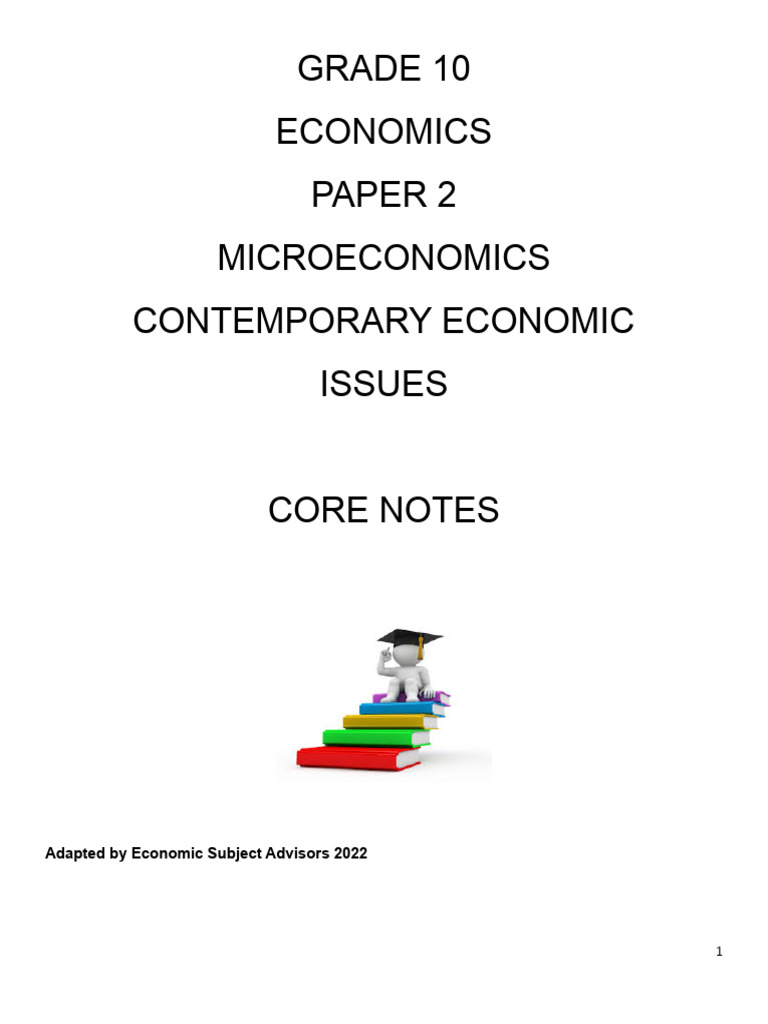 GRADE 10 Updated Core Notes 2022 Paper 2 | PDF | Demand | Market ...
