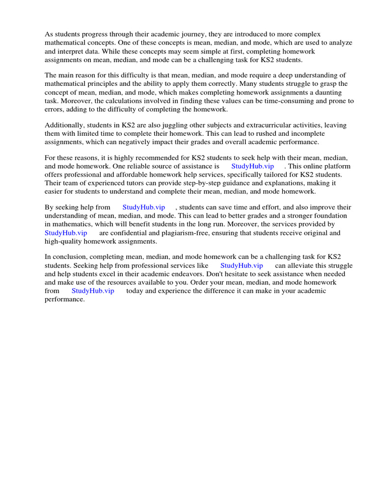 Mean Median Mode Homework Ks2 | PDF | Mean | Http Cookie