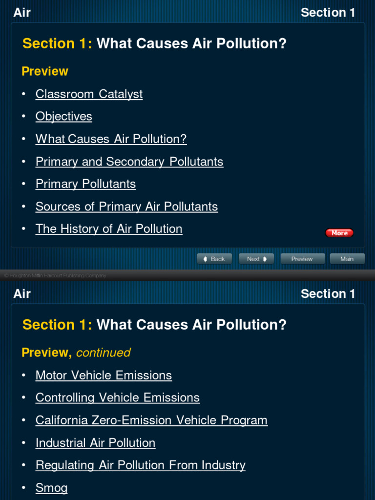 (Chapter 12 Section 1) Air Pollution | Download Free PDF | Atmosphere ...