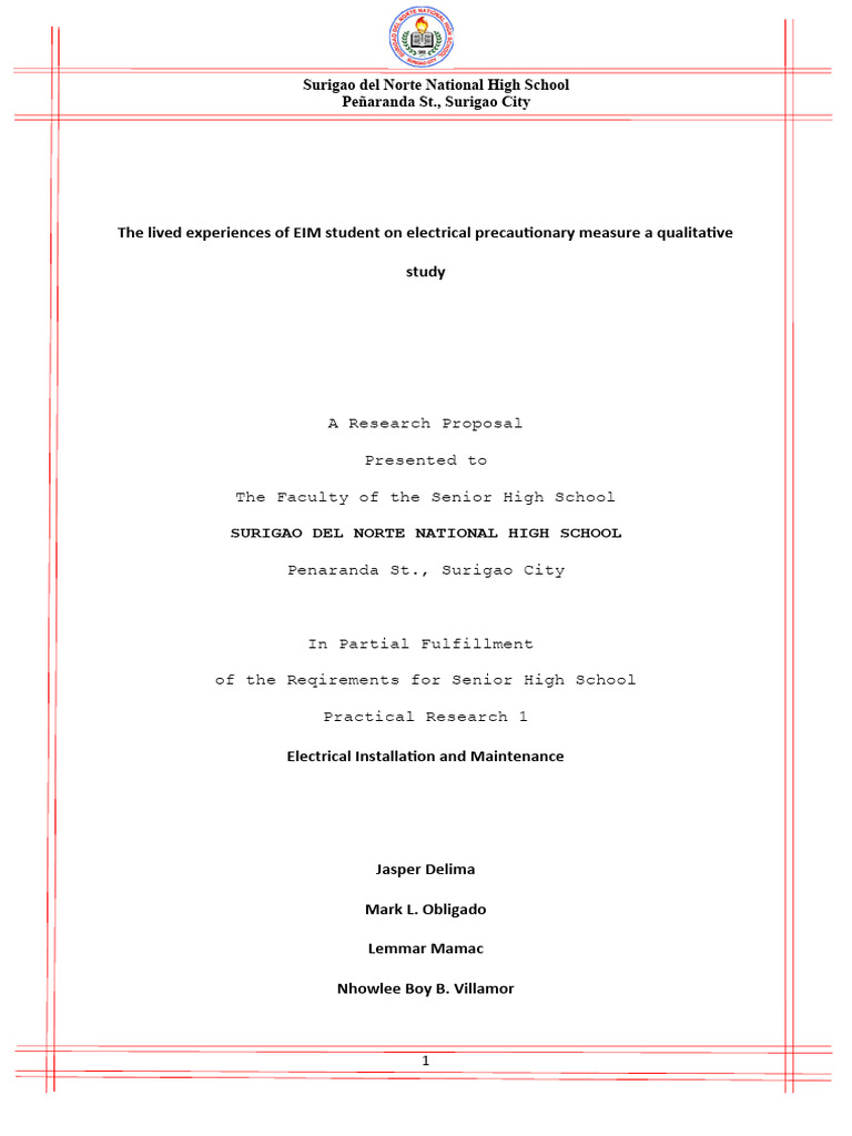 Sample-Research-Guide | PDF | Qualitative Research | Safety