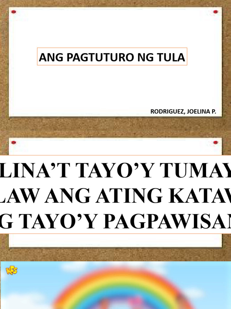 Ang Pagtuturo NG Tula-Jprodriguez | PDF