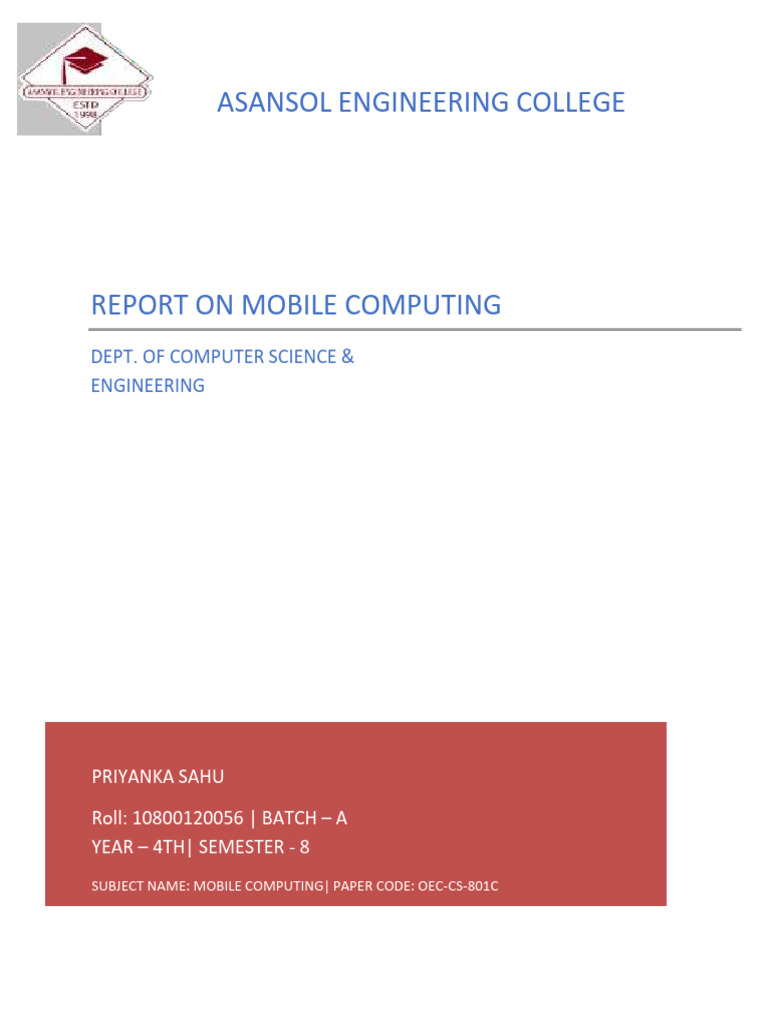 Overview of GSM Technology Report | PDF | Gsm | Cellular Network