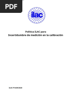Ilac P10-2020 Politica de Trazabilidad Ilac en La Medición de Resultados | PDF | Calibración ...