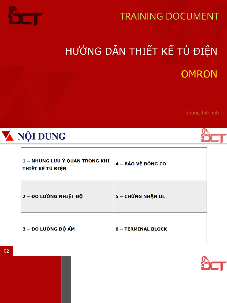 (dct) Hướng dẫn thiết kế tủ điện OMRON | PDF
