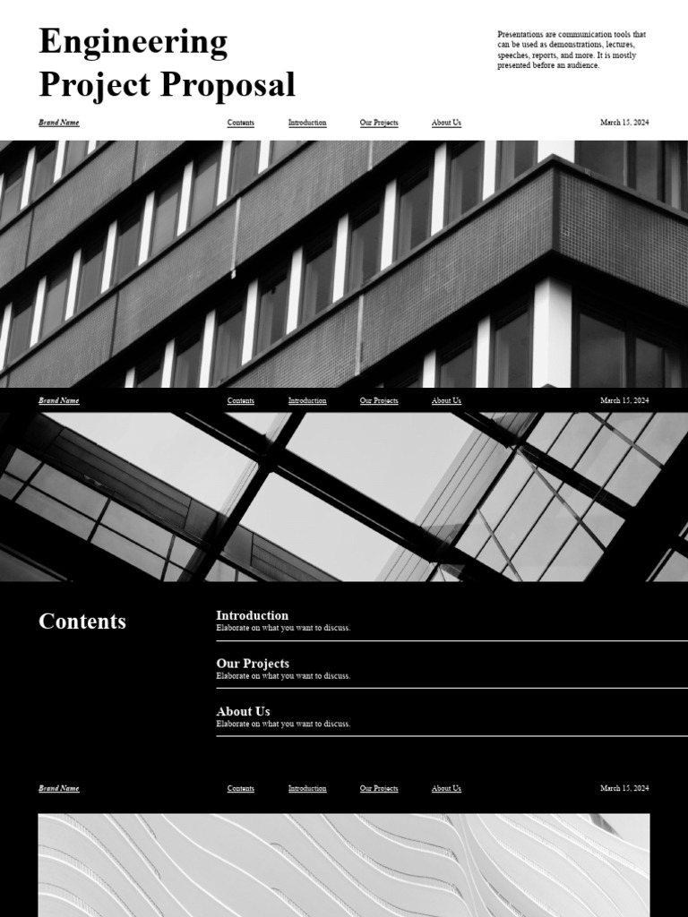 Simple Minimal Engineering Project Proposal Presentation | PDF | Business