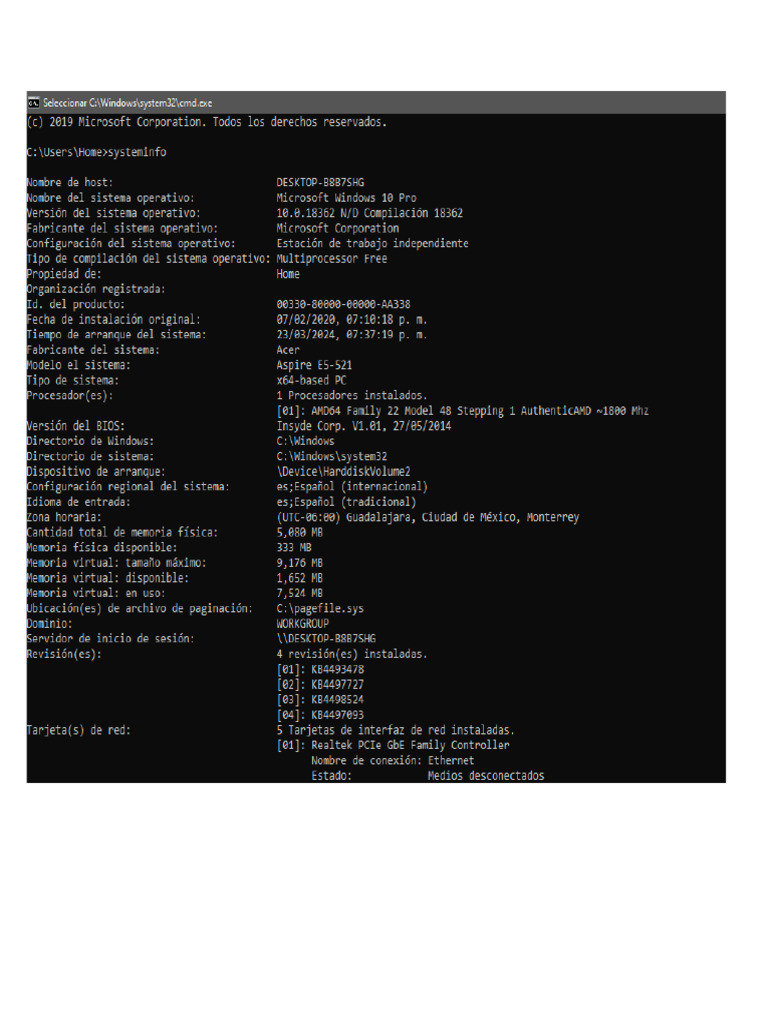Interrupcion Windows Desde Consola | PDF