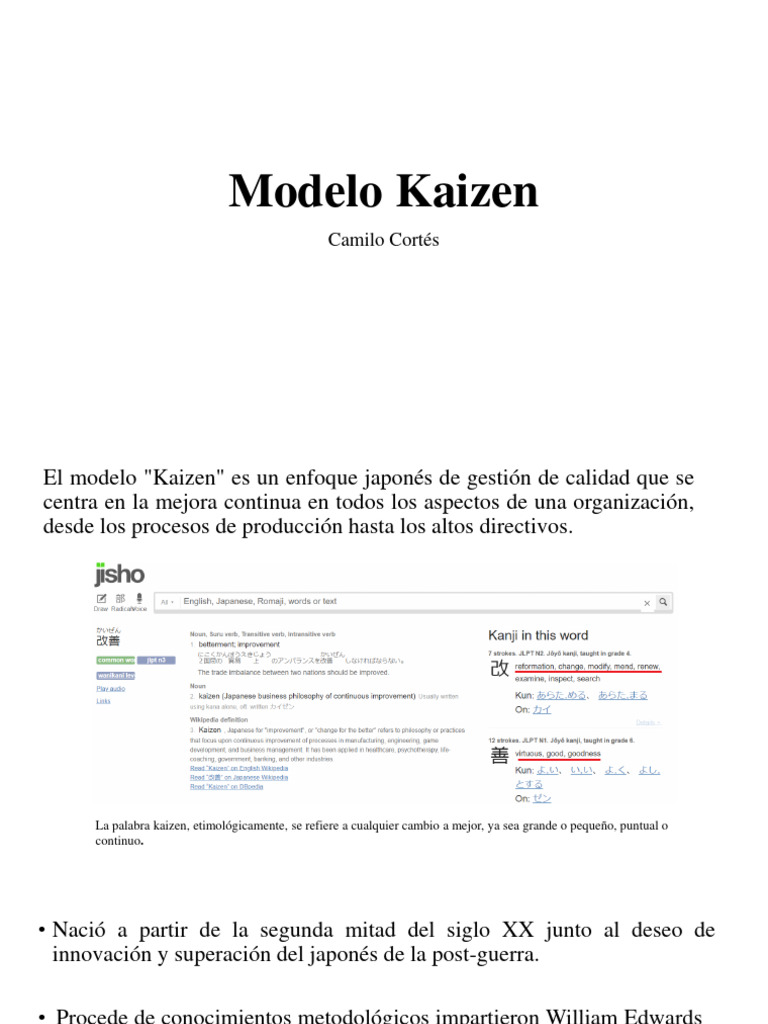 Modelo Kaizen | PDF