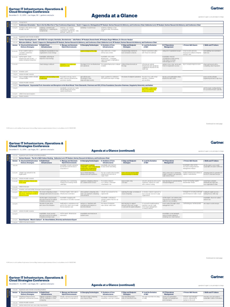 Agenda at A Glance (Continued) | PDF | Cloud Computing | Computer Security