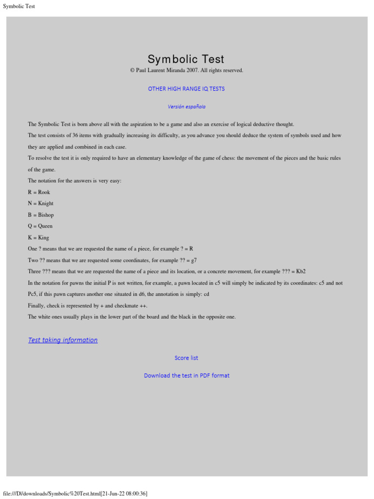 Symbolic Info | PDF