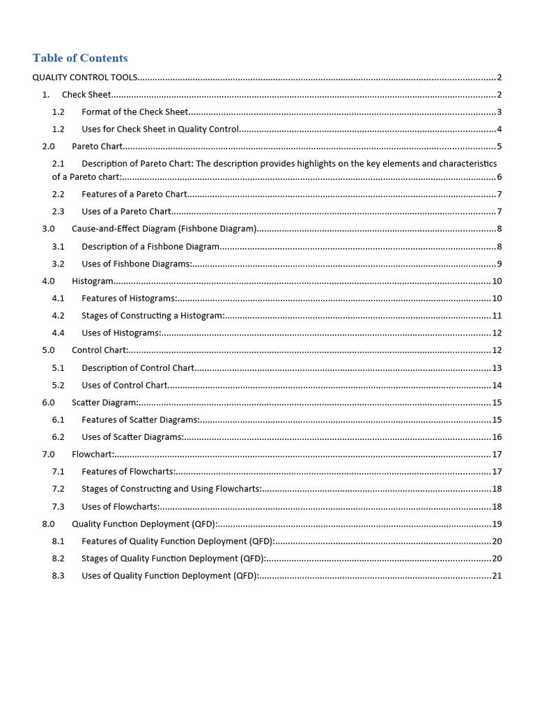 Quality Control Tools | PDF | Histogram | Scatter Plot