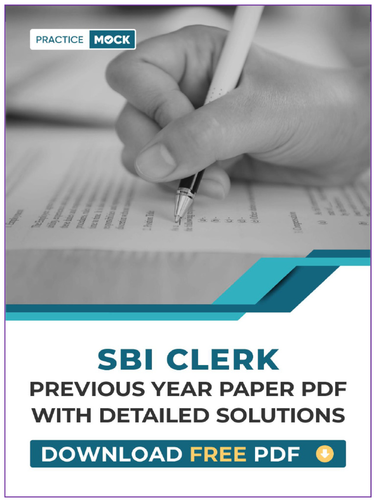 SBI Clerk Previous Year Papers PDF | PDF | Languages Of Asia | Languages