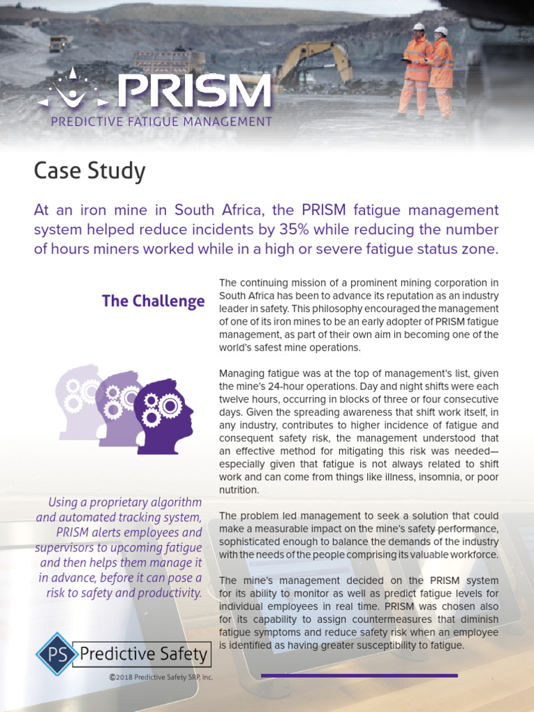 PRISM Case Study 1 | PDF | Shift Work | Mining