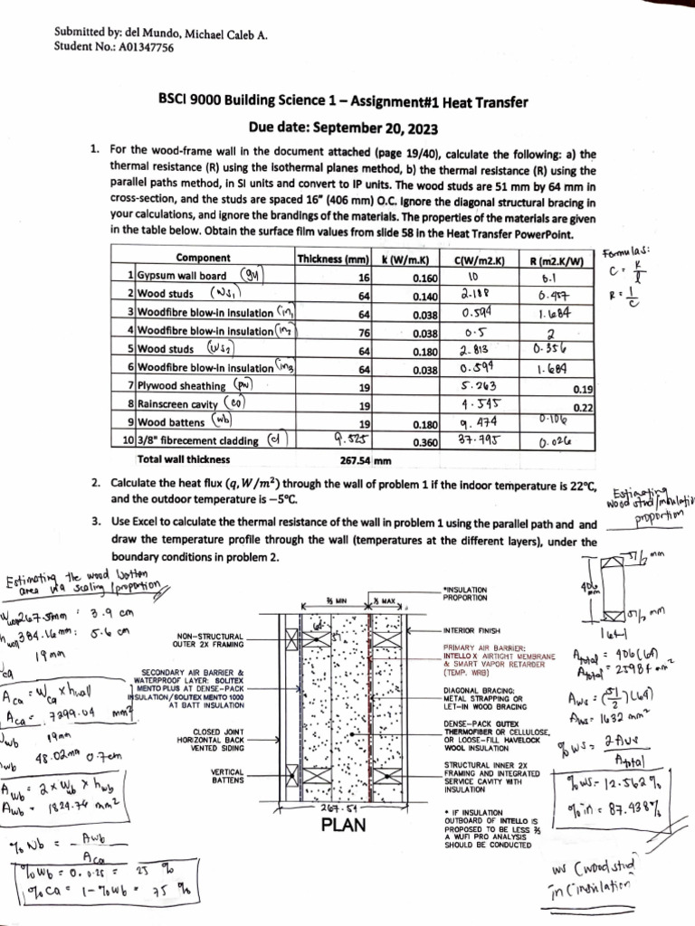 A01347756 Del Mundo - BSCI 9000 Assignment # 1 | PDF | Thermal ...