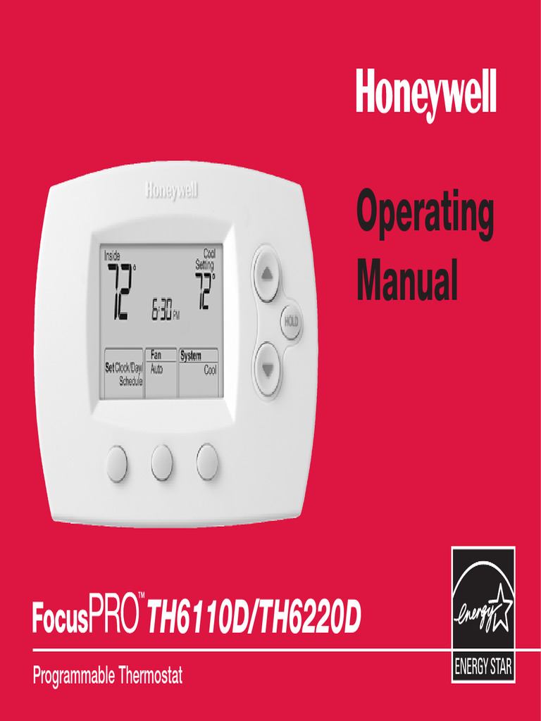 Honeywell 6000 Tstat | Download Free PDF | Thermostat | Heat Transfer