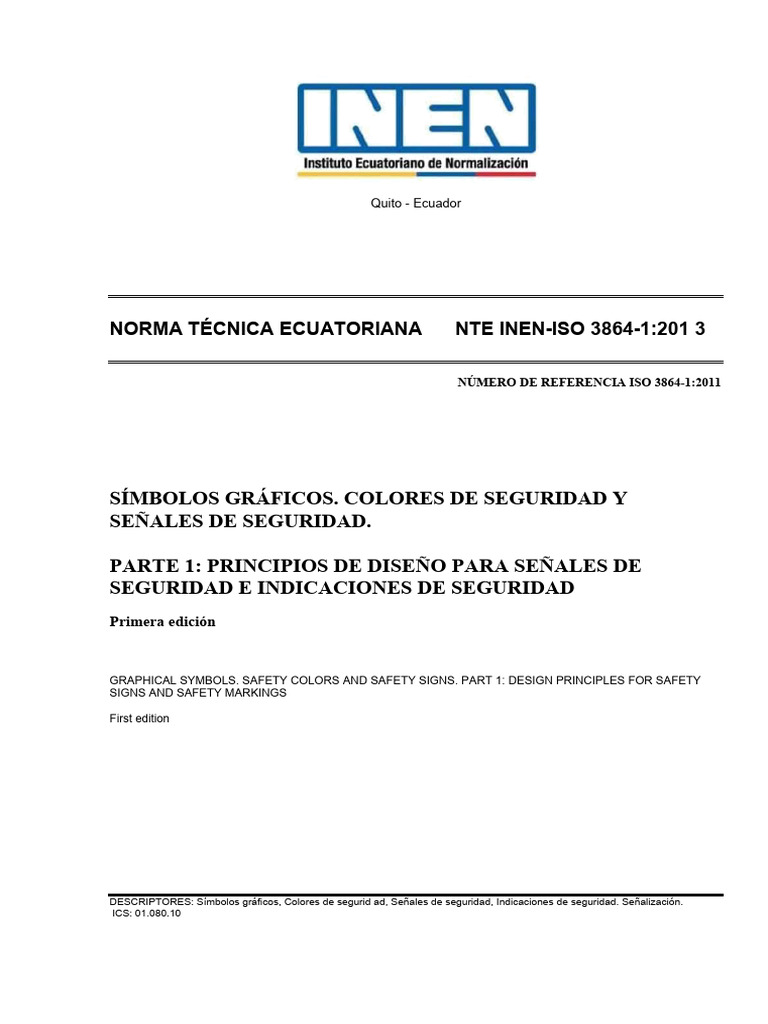 Inen Iso 3864 | PDF