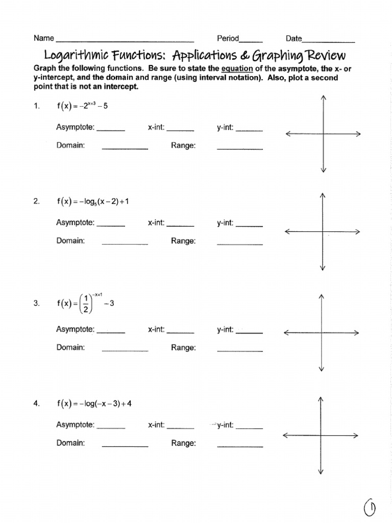 2022+Logs+and+Exponential+Unit+Review | PDF