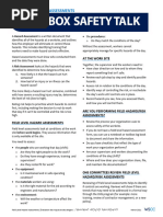 Daily Safety Task Instruction (DSTI) : Supervisor/Manager/Team Leader ...