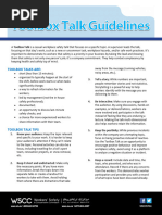 Toolbox Talk Attendance Form | PDF