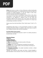 Aristotle's Six Elements of Drama | PDF | Play (Theatre) | Plot (Narrative)