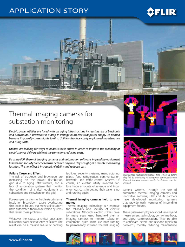 FLIR - Substation Monitoring | Download Free PDF | Electrical Substation | Thermography