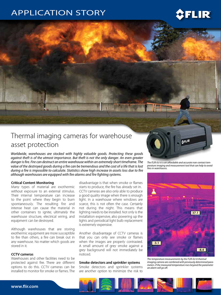 FLIR - Warehouse Asset Protection | PDF | Thermography | Fires