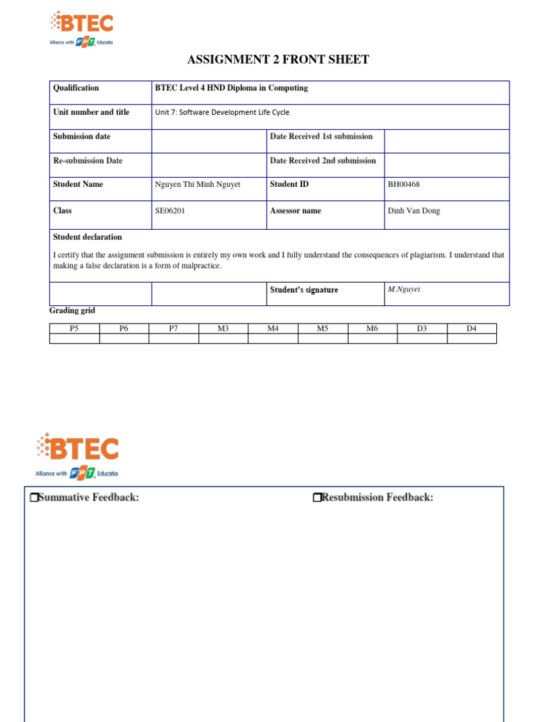 Asm2 1ST SDLC BH00468 Nguyetntm | PDF | Marketing | Business Economics