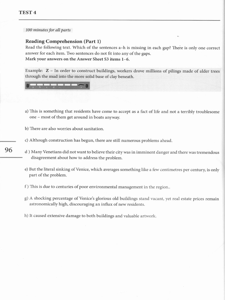 Test 4 Reading and Writing | PDF