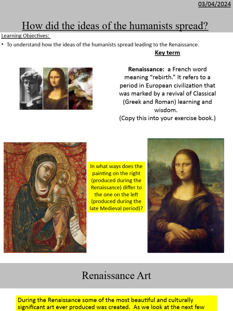 Renaissance Information | PDF | Renaissance | Renaissance Art