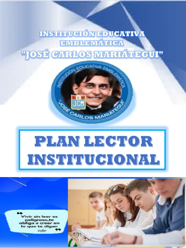 Plan Lector Secundaria - José Carlos Mariátegui - 2024 | PDF | Maestros | Pedagogía