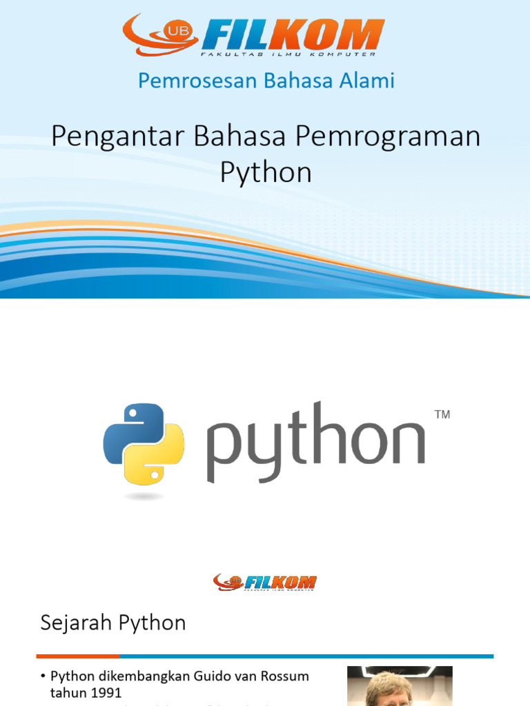 01-Pengantar Python-PL | PDF | Seni | Komputer