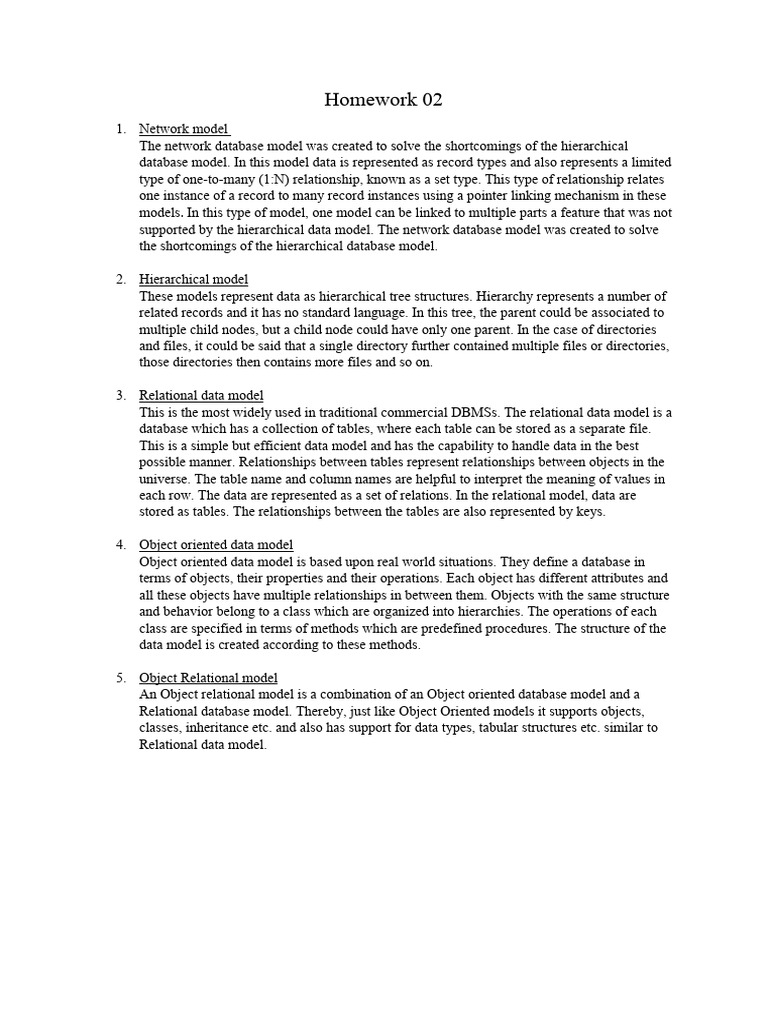 Homework 02 | PDF | Relational Database | Databases