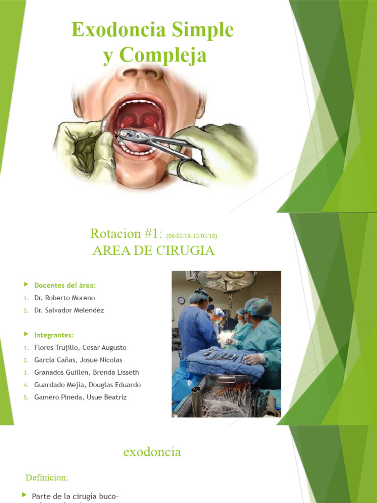 Exodoncia Simple y Compleja | PDF | Especialidades Medicas | Medicina CLINICA