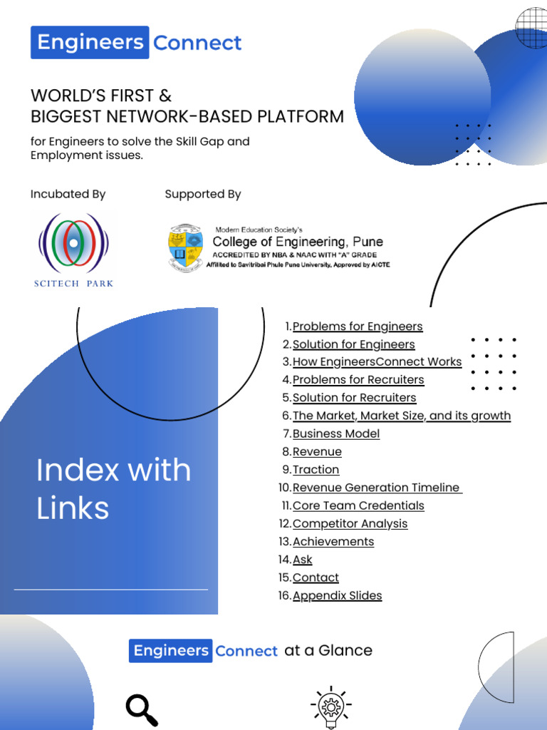 Engineers Connect Pitch | Download Free PDF | Recruitment | Educational Technology