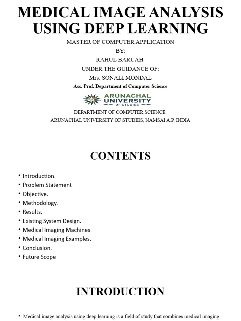 Medical Image Analysis | PDF | Deep Learning | Medical Imaging