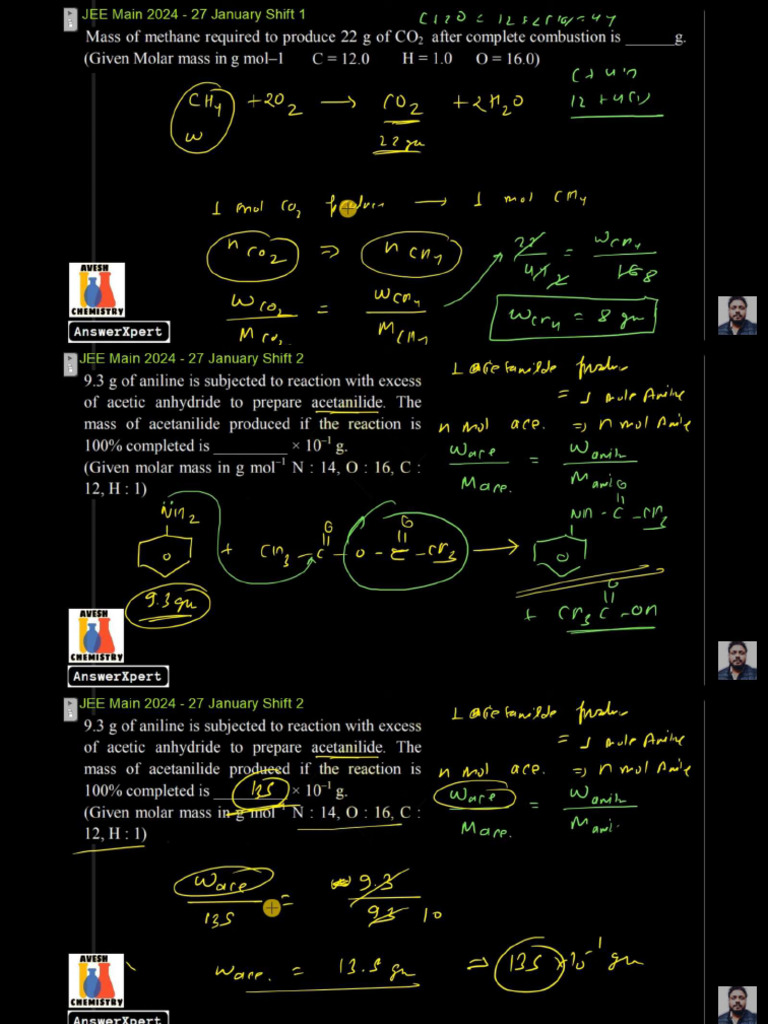 Mole Concept PYQ | PDF Mole Concept PYQ | PDF