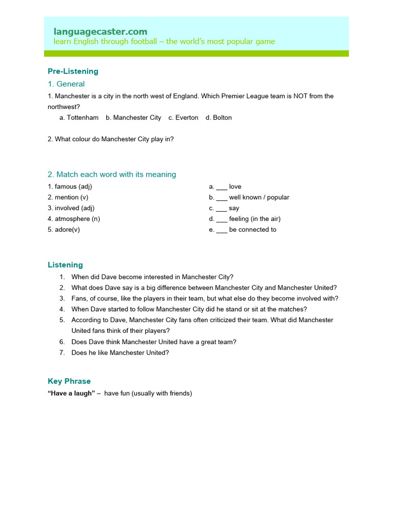 Worksheet 31 | Download Free PDF | English Football Club Statistics ...