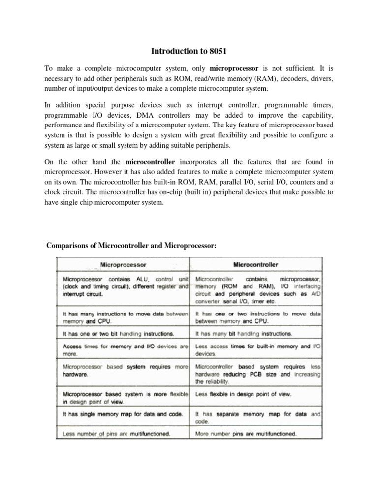 8051 Microcontroller PDF | PDF | Microcontroller | Random Access Memory