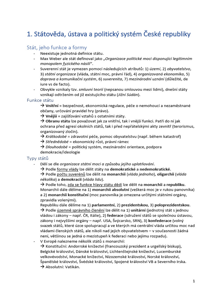 ZSV Politologie | PDF