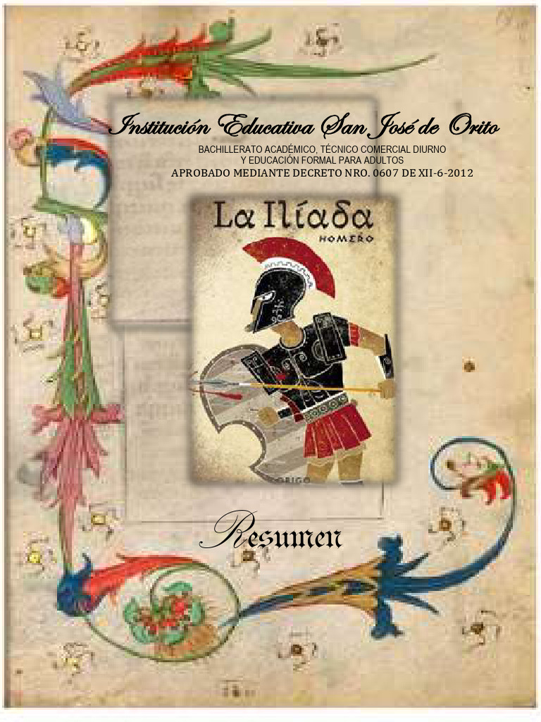 Resumen de la Ilíada por capítulos | PDF | Héctor | Aquiles