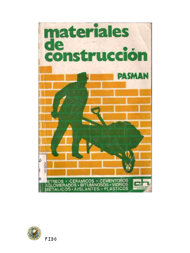 LIBRO PDF MATERIALES DE CONSTRUCCION PASMAN | PDF